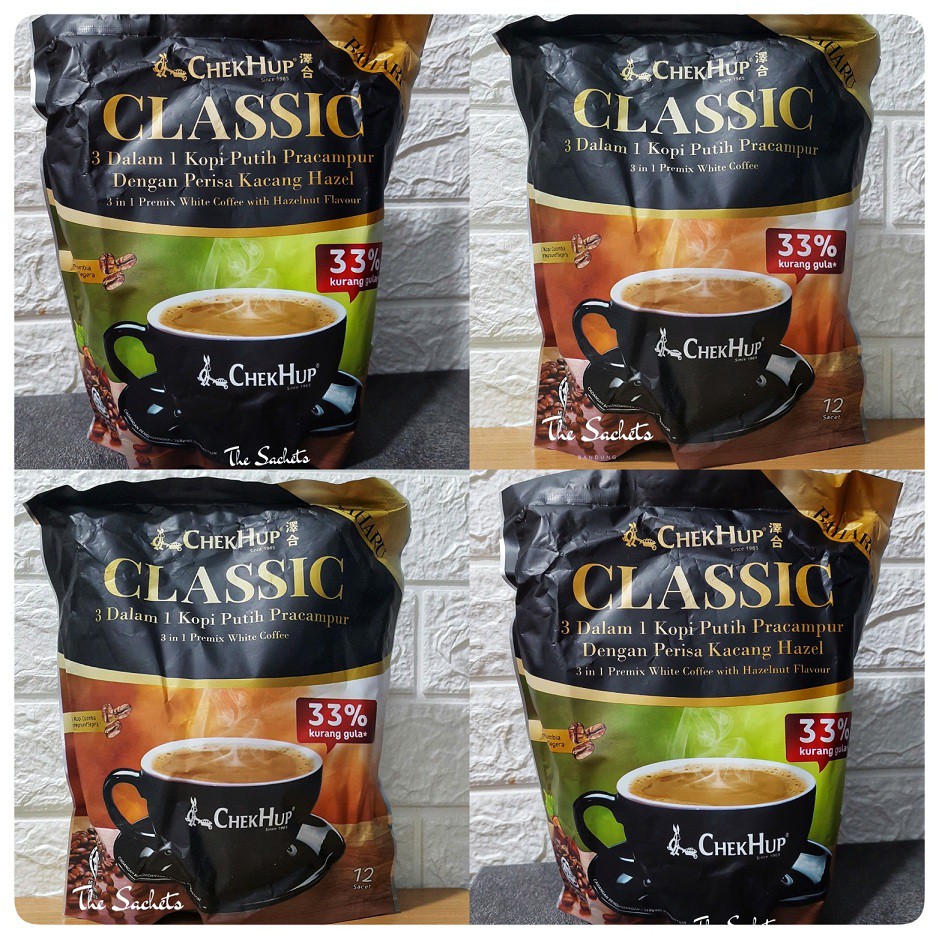 Jual ChekHup Classic 3in1 Premix White Coffee Sachet | Shopee Indonesia