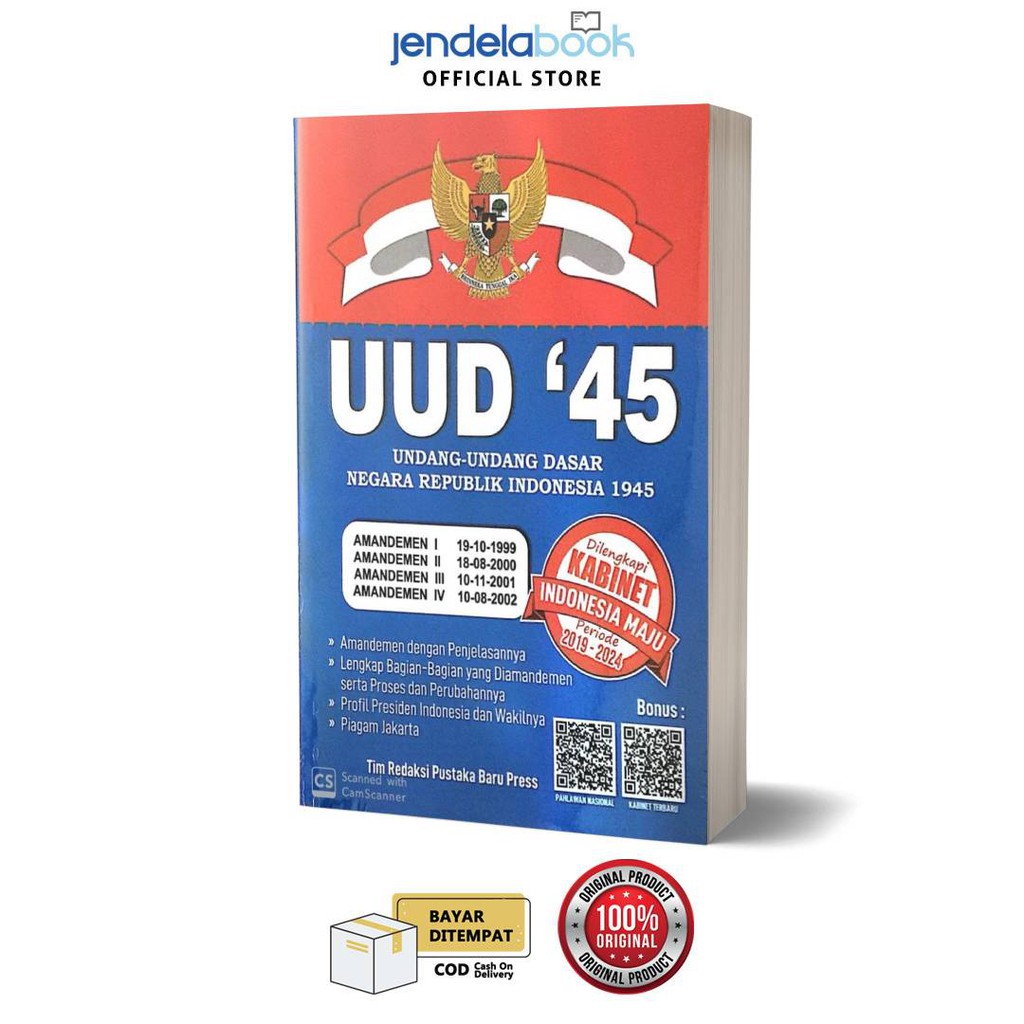 Jual Uud 45 Undang Undang Dasar Negara Republik Indonesia 1945 Dilengkapi Kabinet Indonesia Maju 