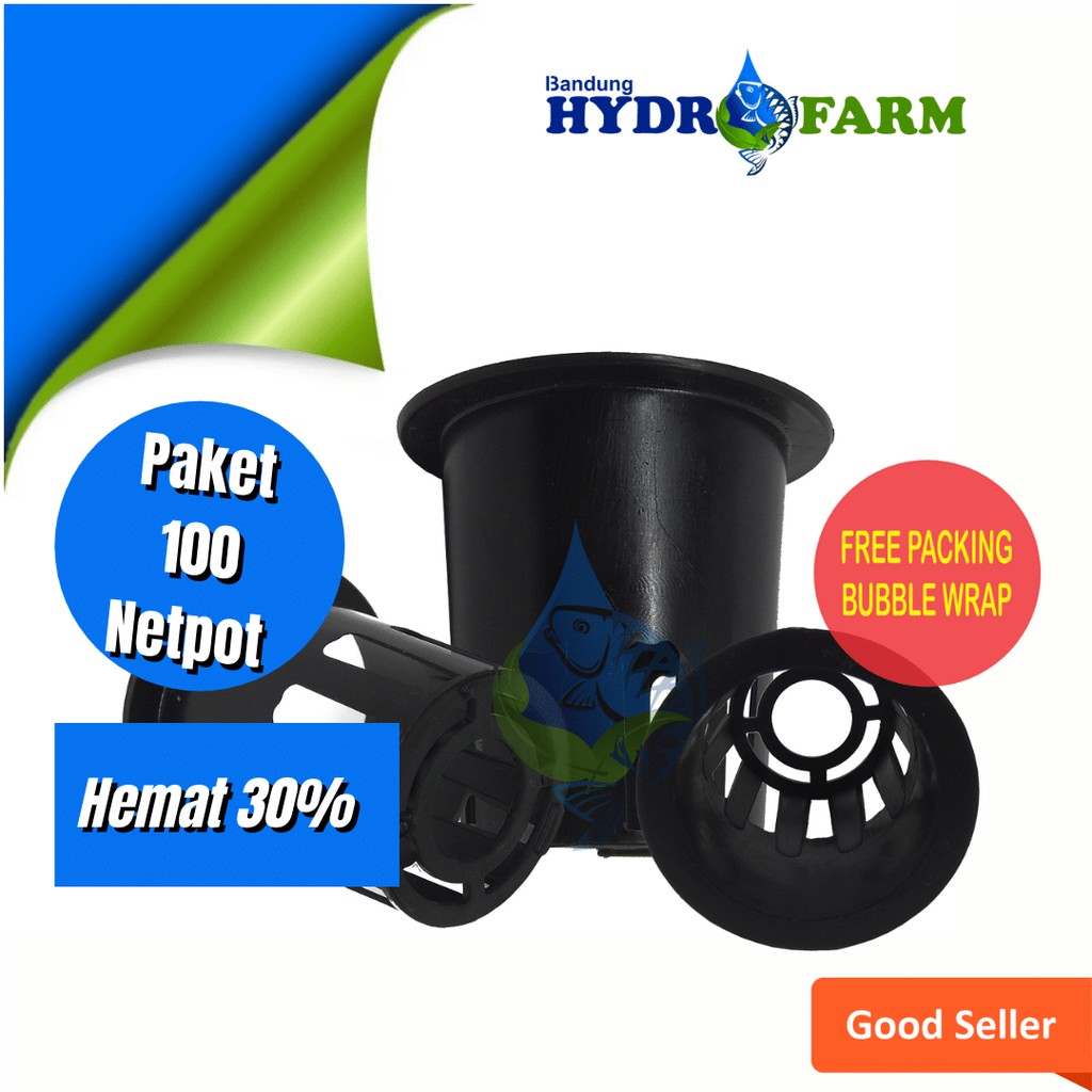 Jual Netpot Net Pot Planter Hitam Sumbu Kain Flanel 100 Untuk Paket ...