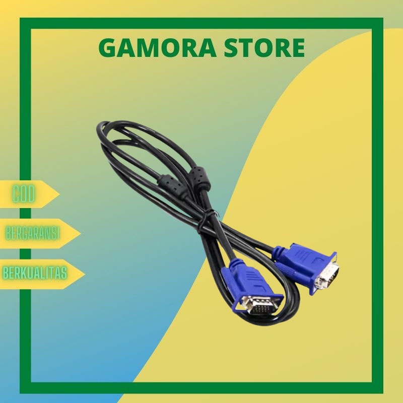 Jual KABEL MONITOR VGA POWER MONITOR LCD KOMPUTER VGA 1,5M STANDART | Shopee Indonesia