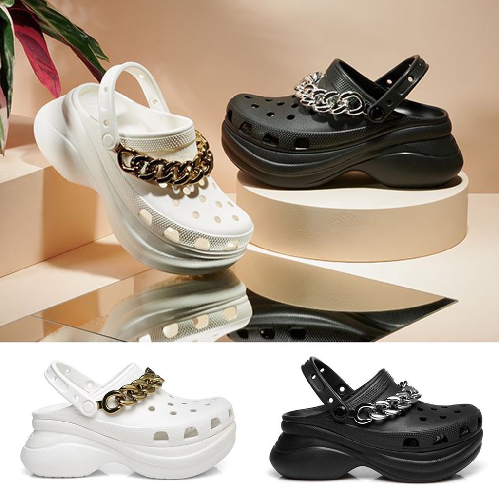 Jual Sandal Crocs Bae Rantai Tinggi 8 Cm | Shopee Indonesia