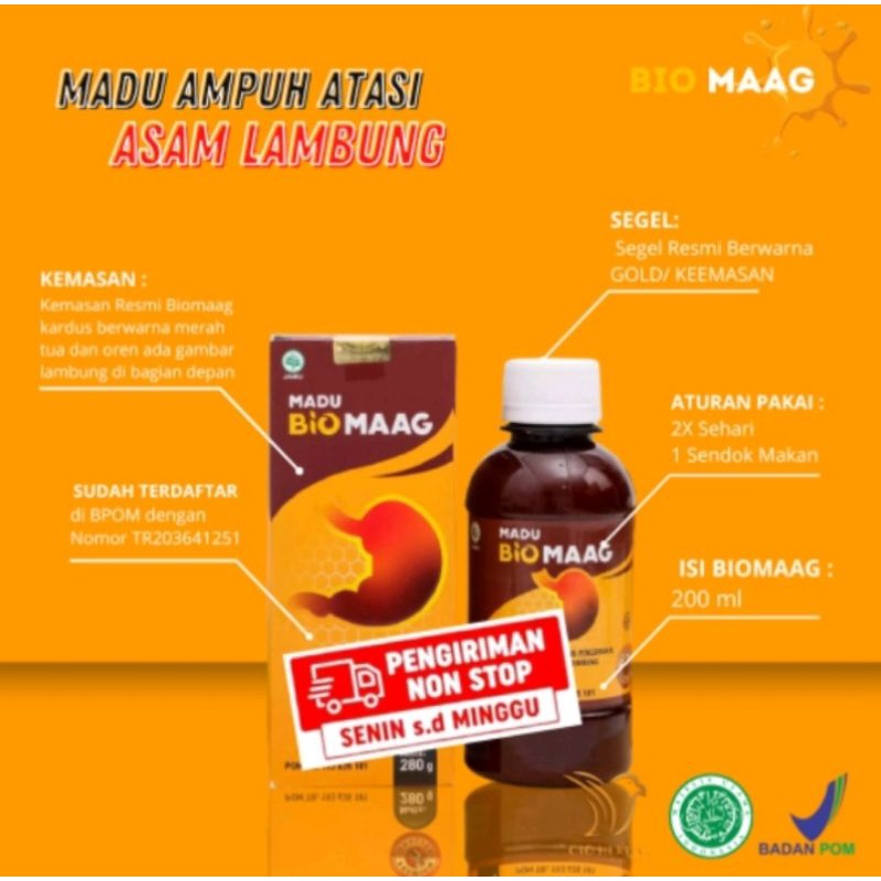 Jual madu biomaag bio maag atasi maag gerd nyeri lambung mual begah ...
