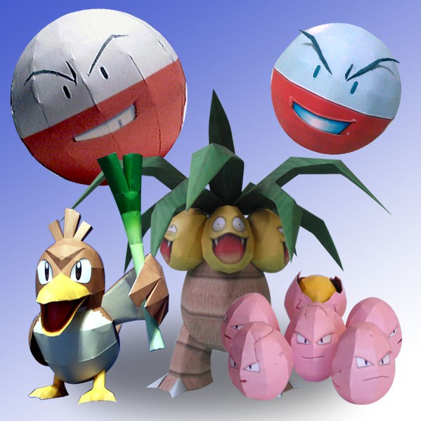 Jual DIY Figure Kertas Pokemon Generasi 1 Part 3 | Shopee Indonesia