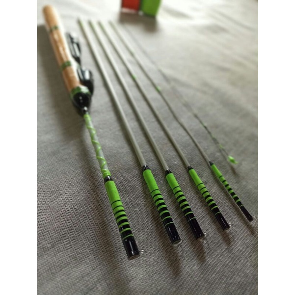 Jual joran handmade micro fishing, bahan fiber optik, ujung carbon solid, panjang 180 cm, super ...