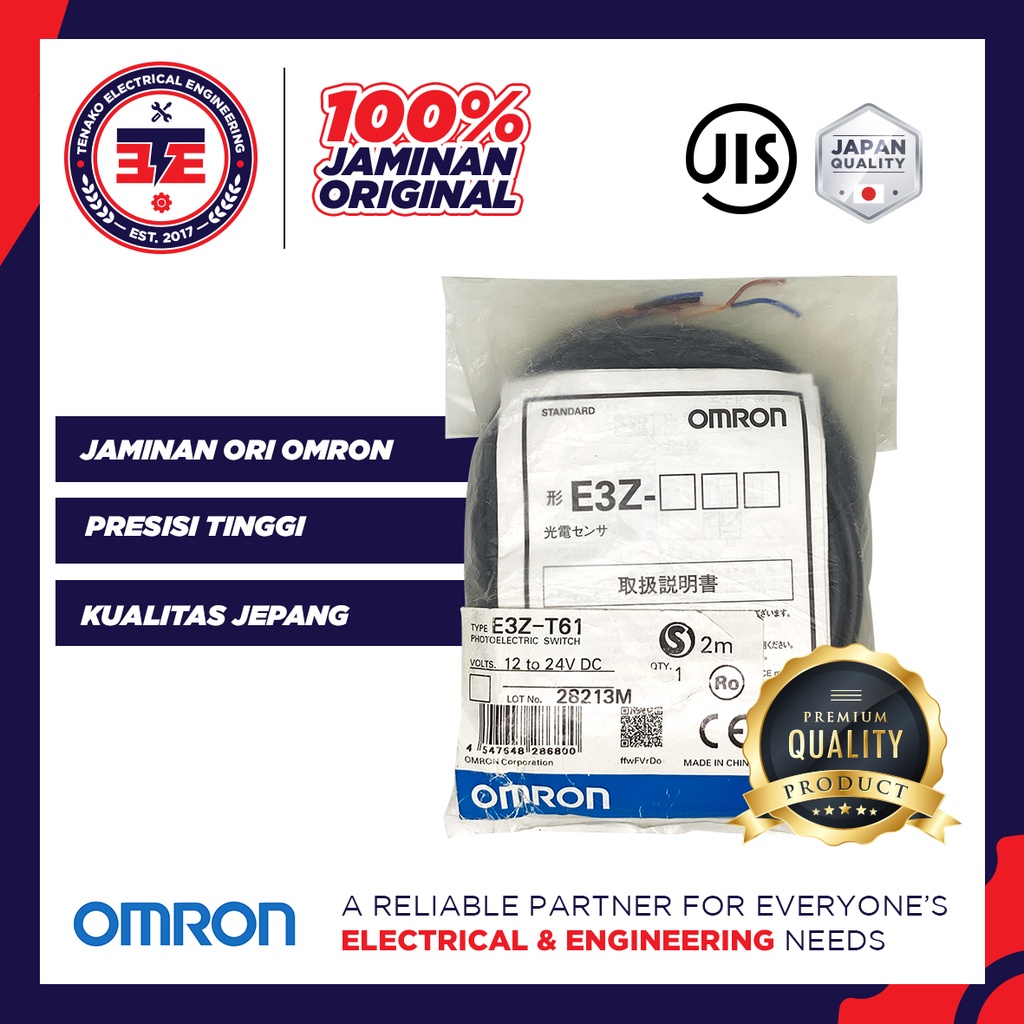 Jual Omron E3Z-T61 Compact Photoelectric Sensor Original Omron Indonesia|Shopee Indonesia