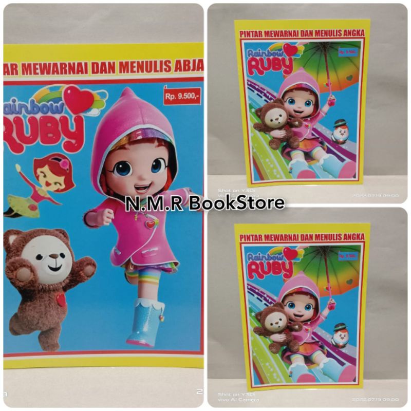 Jual buku anak//buku mewarnai//rainbow ruby | Shopee Indonesia