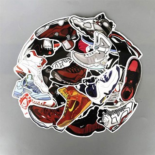 Jual Stiker sticker sepatu basket Jordan sneakers campur 60 pcs ...