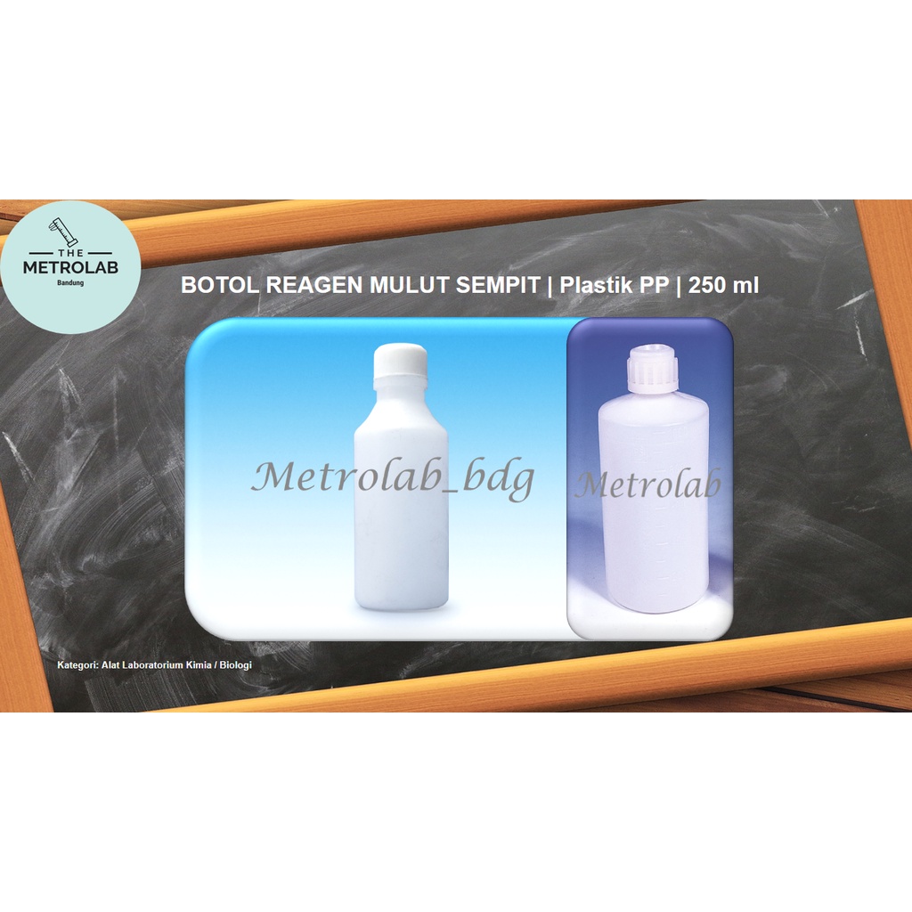 Jual Botol Reagen 250 ml | Mulut Sempit | Bahan Plastik Polypropilene ...
