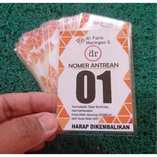 Jual Cetak Nomor Antrian Custom All Size Murah FREE Laminating dan ...