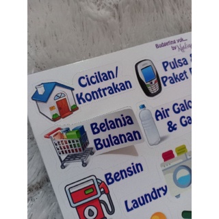 Jual Sticker Stiker Budgeting Keuangan | Shopee Indonesia