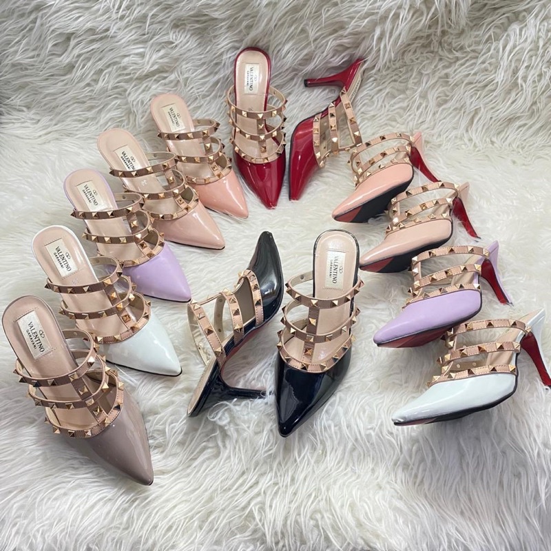 Jual High Heels Studded PREMIUM - Tinggi 7 cm - Sepatu Import Wanita ...