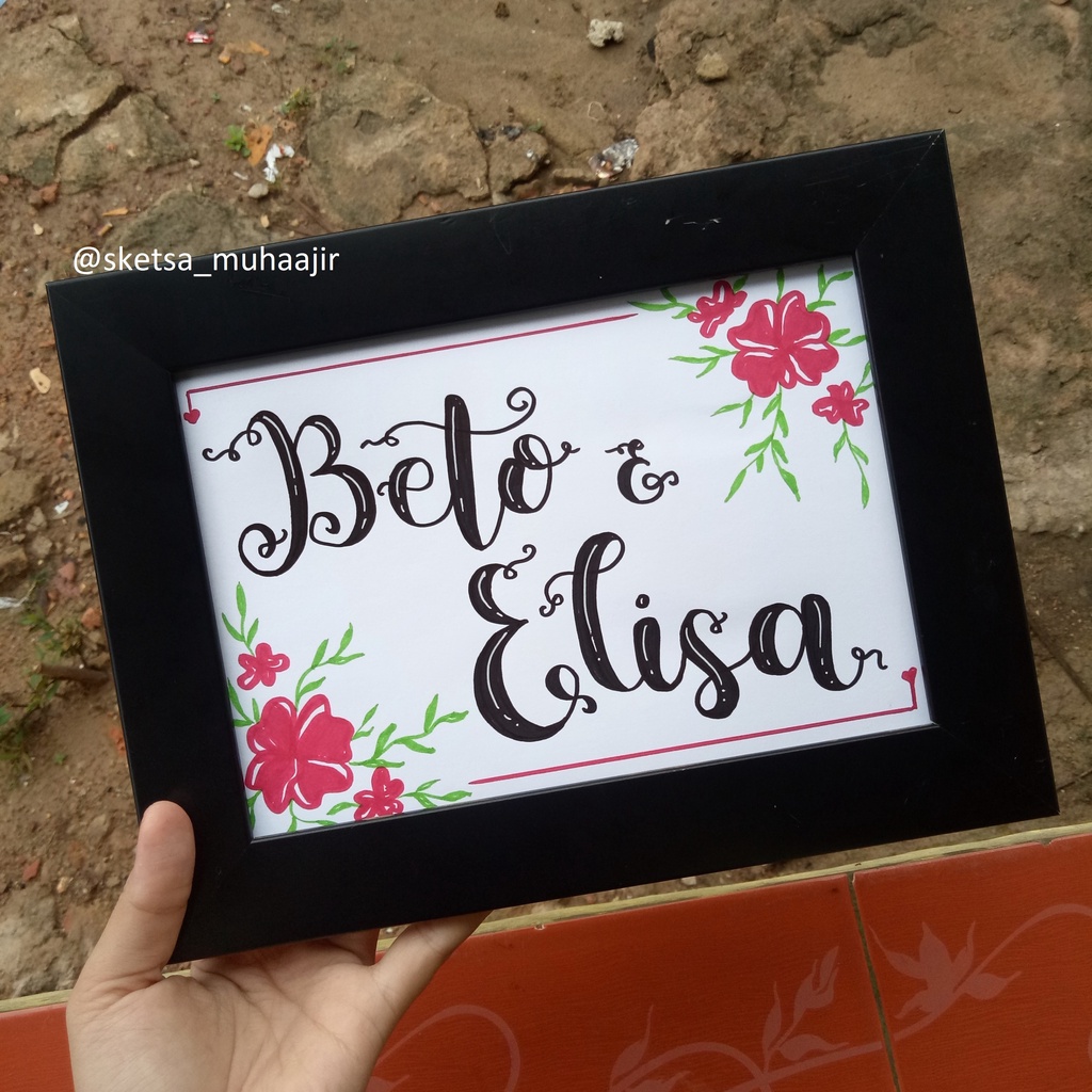 Jual Kado Lettering/ Lettering Art Custom | Shopee Indonesia