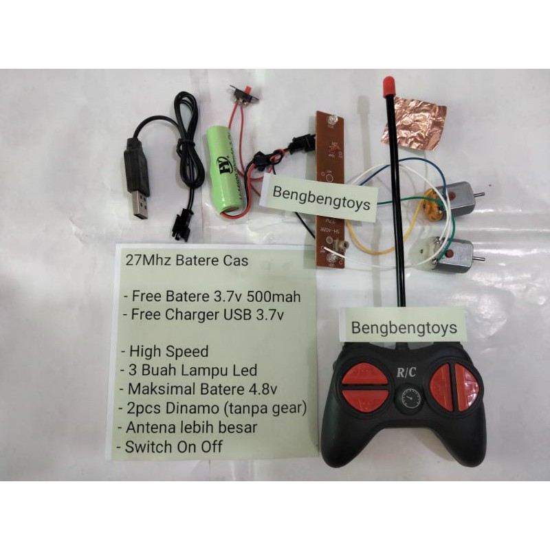 Jual Paket Modul PCB dan Remote Control Off Road PCB Board Mobil RC ...