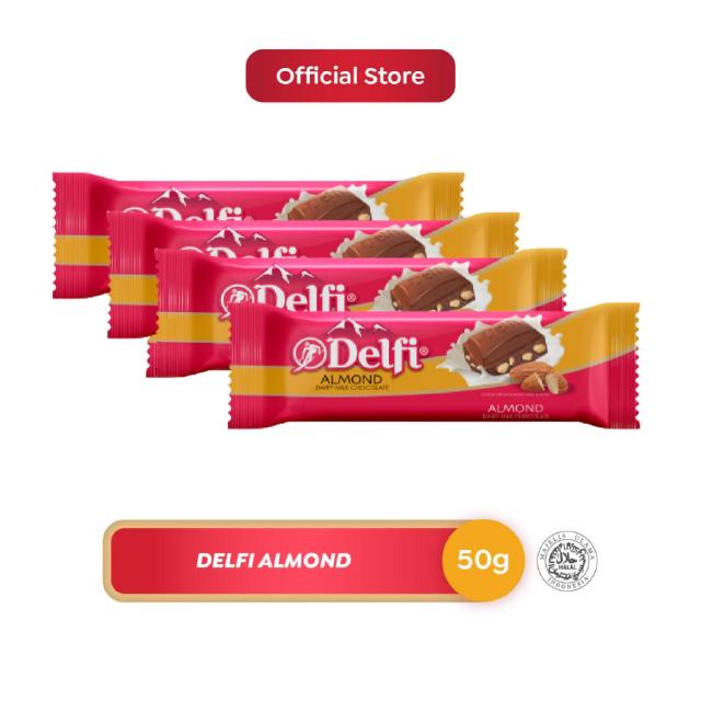 Jual Delfi Almond 50 g x 4 pcs | Shopee Indonesia