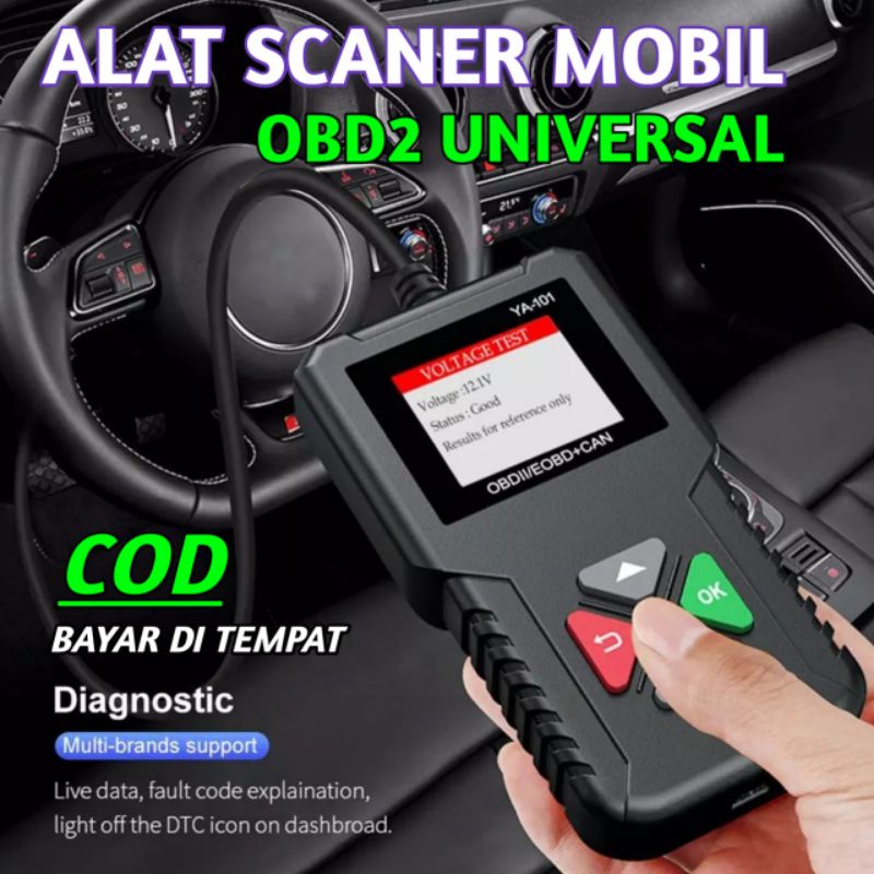 Jual Alat Scaner Mobil OBD2 Scanner OBDII Universal Pemindai Pembaca Kode Diagnostik Ediag ...