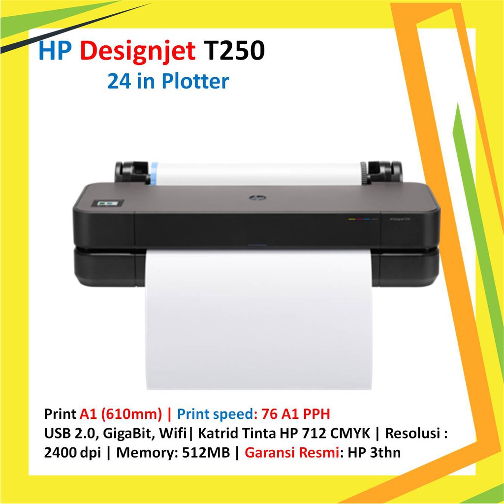 HP Designjet T250 Printer A1 24 inch | Shopee Indonesia