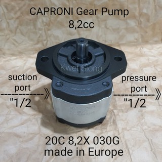 Jual pompa hydraulic gear pump 8,2cc shaft/as 16mm 20C8,2X030G brand CAPRONI - Eropa | Shopee ...