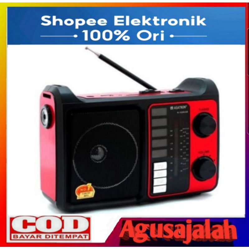 Jual DIJAMIN_ORI Radio Asatron R-1028 USB Cas RRechargeable _/// Radio ...