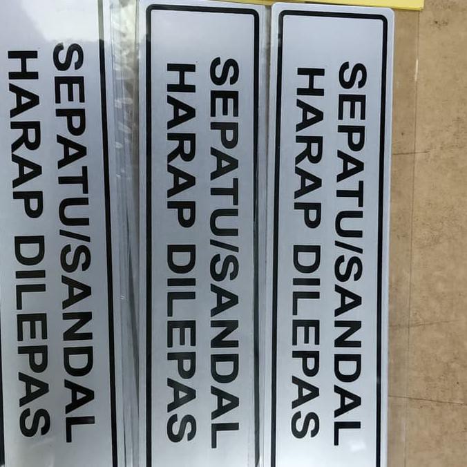 Jual STICKER ALUUMMUNIUM SEPATU SANDAL HARAP DILEPAS /STIKER KESOPANAN ...