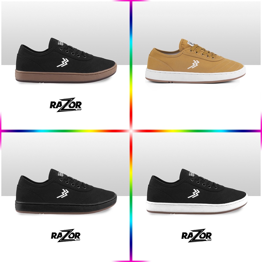 Jual Sepatu Geoff Max Original Dublin All black White Gum Caramel ...