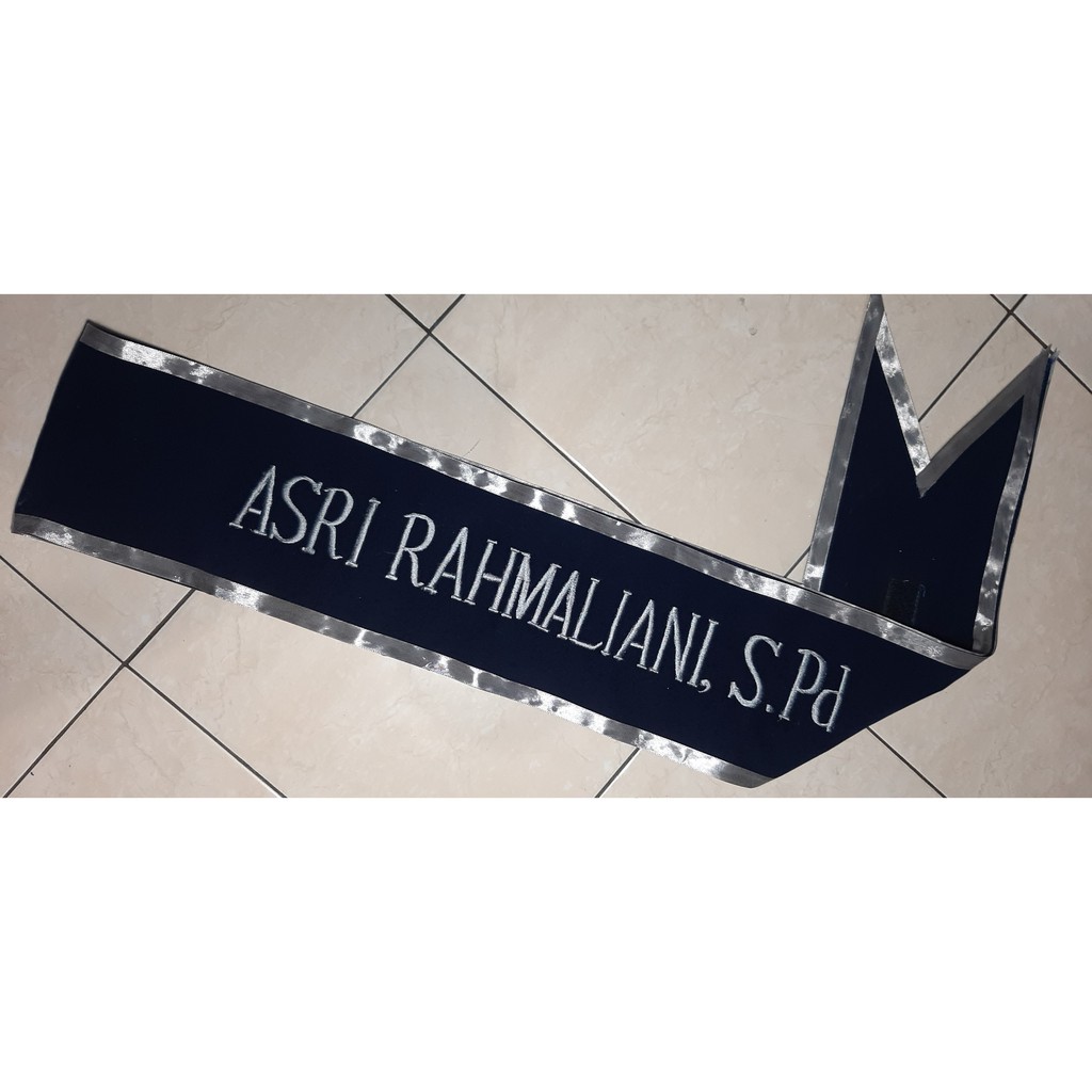 Jual Selempang Kain Bludru Tebal Bordir List Pita Silver Selempang ... Jual Selempang Kain Bludru Tebal Bordir List Pita Silver Selempang ...