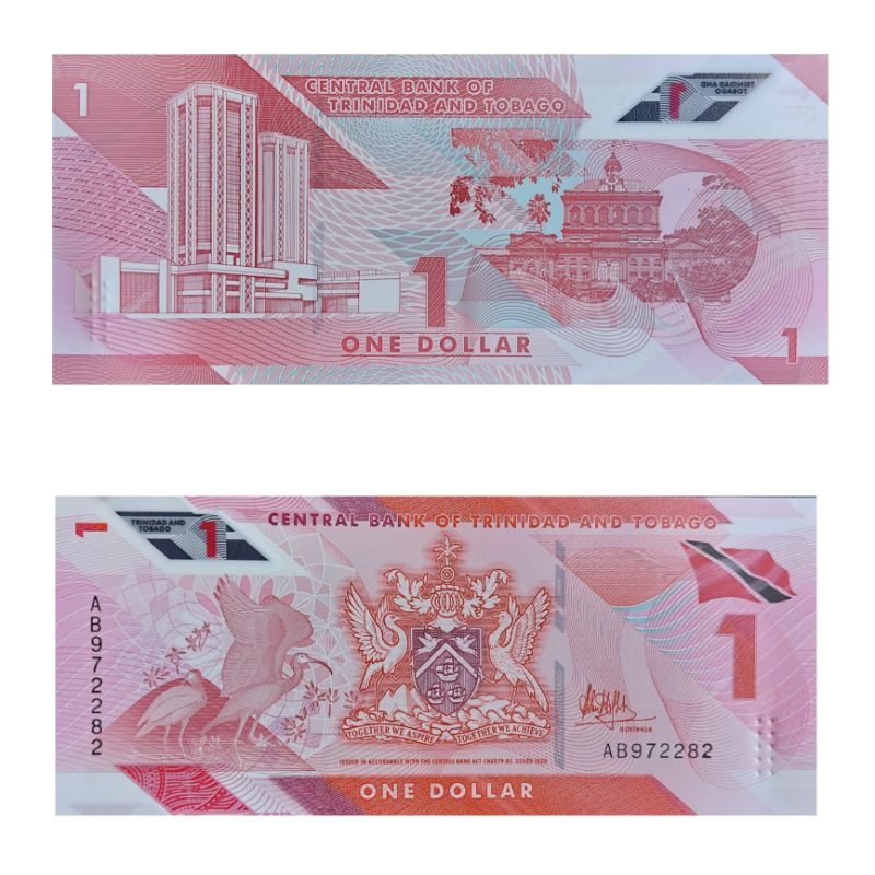 Jual Uang Polymer New Edition Negara Trinidad and Tobago 1 Dollar tahun ...