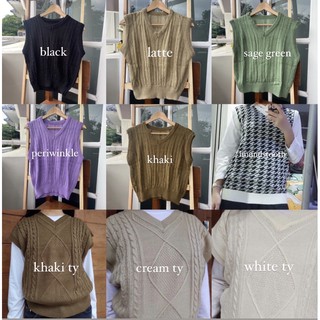 Jual PLAIN KNIT VEST / VEST RAJUT KEPANG POLOS | Shopee Indonesia