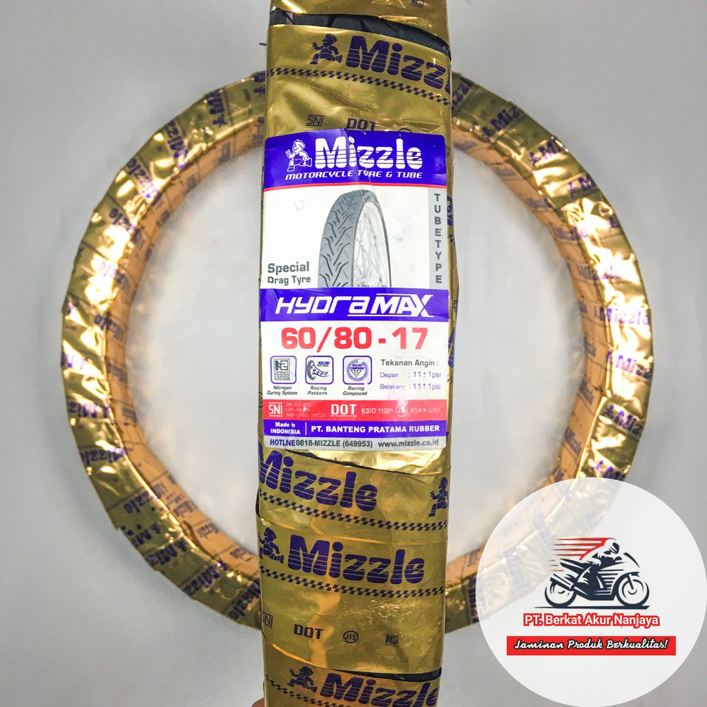 Jual Mizzle Hydra Max 60/80-17 Ban Drag Tubetype (Non Tubeless ...