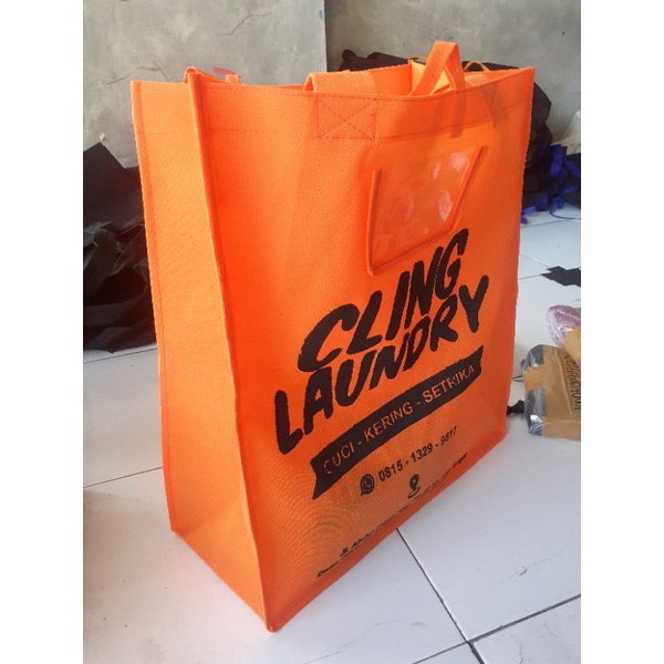 Jual Tas Laundry Kotak 3d 3kg Gratis Sablon Min 20Pcs | Shopee Indonesia