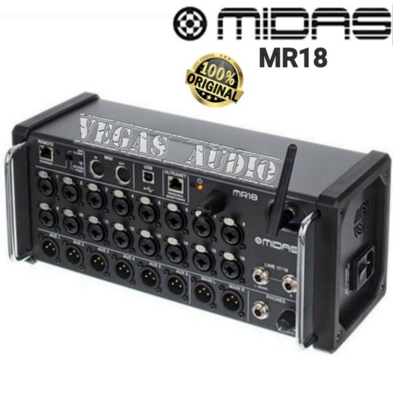 Jual MIDAS MR18 RACKMOUNT DIGITAL MIXER FOR ANDROID-IOS ORIGINAL ...