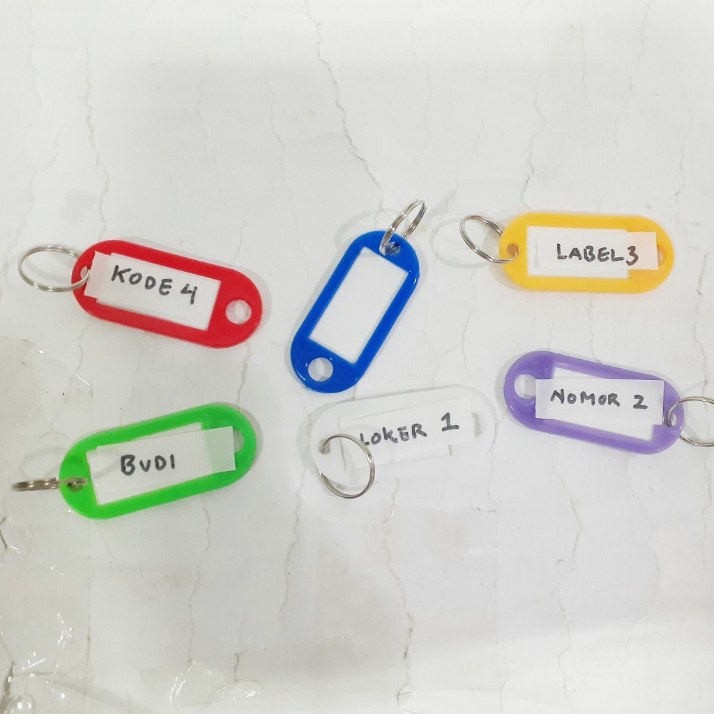 Jual gantungan kunci nama nomor label kode lemari locker cabinet loker ...