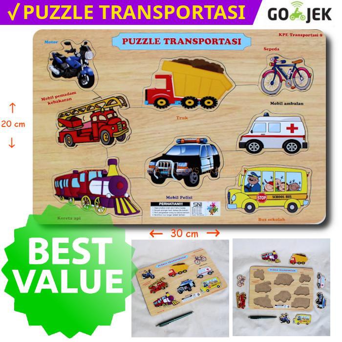 Jual Puzzle Kendaraan - Puzel Puzle Pazel Transportasi - Partikel Kayu ...