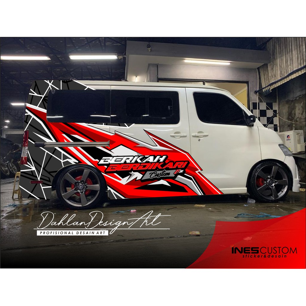 Jual stiker print decal grandmax blindvan new custom free desain ...