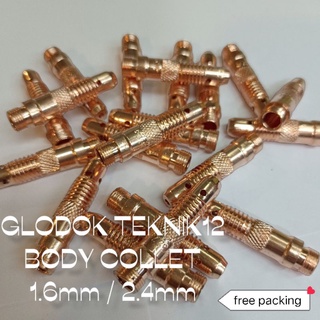 Jual BODY COLLET ARGON LAS TIG / COLLET BODY UKURAN 1.6MM DAN 2.4MM ...