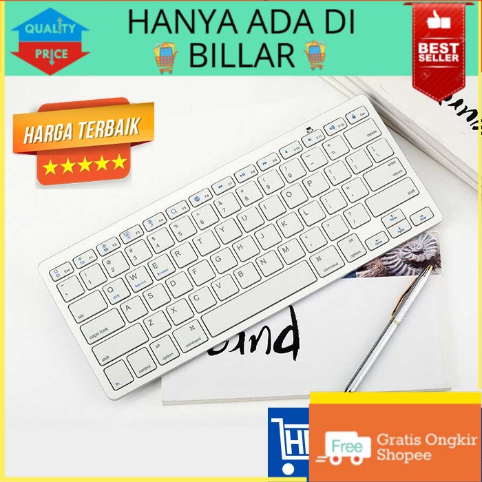 Jual KEYBOARD BLUETOOTH PORTABEL SIMPEL WIRELESS MINIMALIS KEY BOARD ...