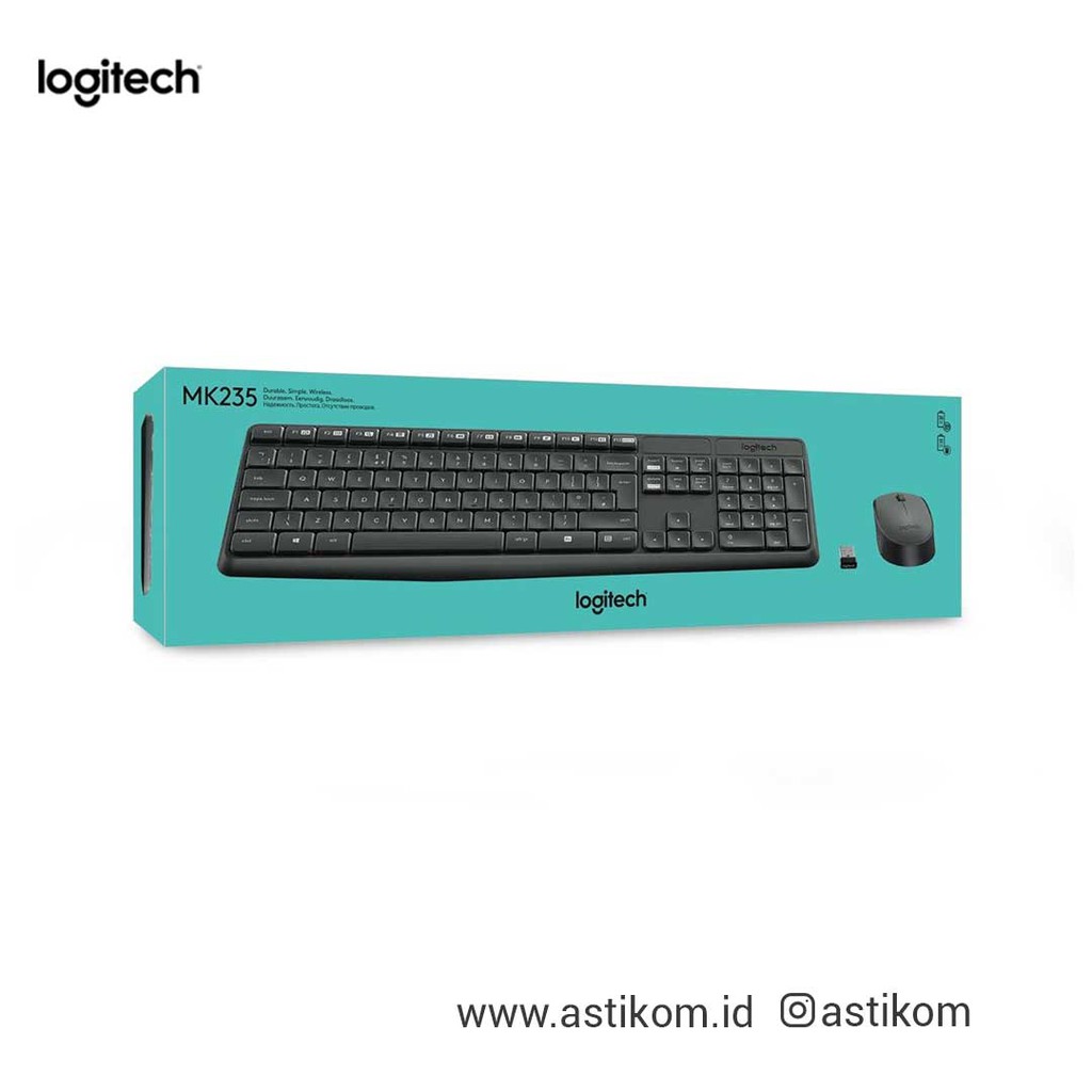 Jual Logitech MK235 Mouse Keyboard Wireless | Shopee Indonesia