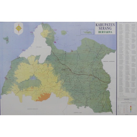 Jual PETA KABUPATEN SERANG (LIPAT) Indonesia|Shopee Indonesia