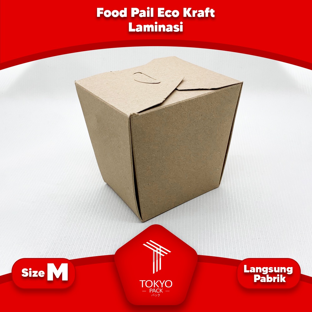 Jual PAPER FOOD PAIL /RICE BOX PAPER/FOOD PAIL BOX MEDIUM/LARGE ...
