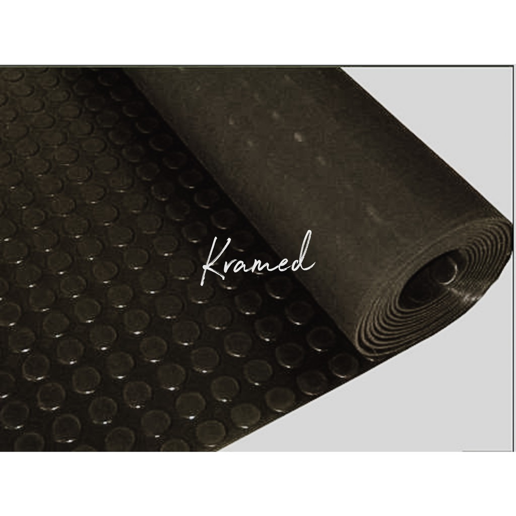 Jual Karpet Karet Roll Anti Slip Motif Koin Timbul Warna Hitam Tebal 4 ...