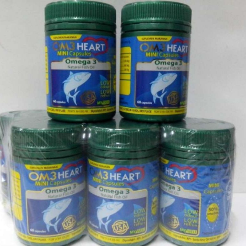 Jual Ome Heart/Om3 Heart/OmeHeart Isi 60/30 Kapsul Indonesia|Shopee ...