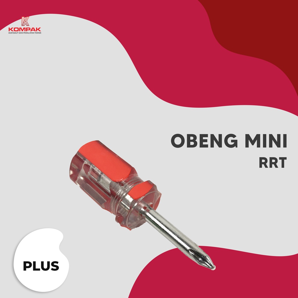 Jual Obeng Buntek Cebol Bogel Plus Minus Model Kristal Obeng Cebol RRT ...
