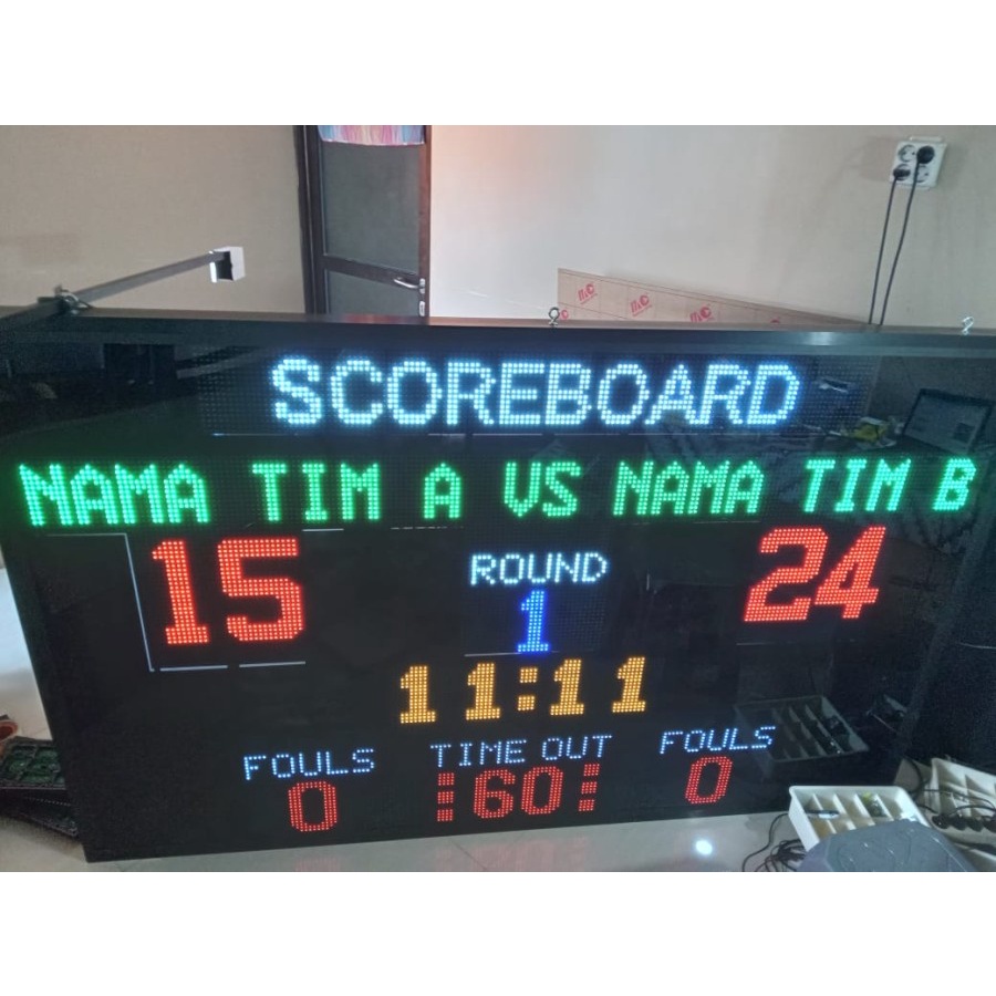Jual Custom scoreboard | papan skor Digital| Score board custom ...