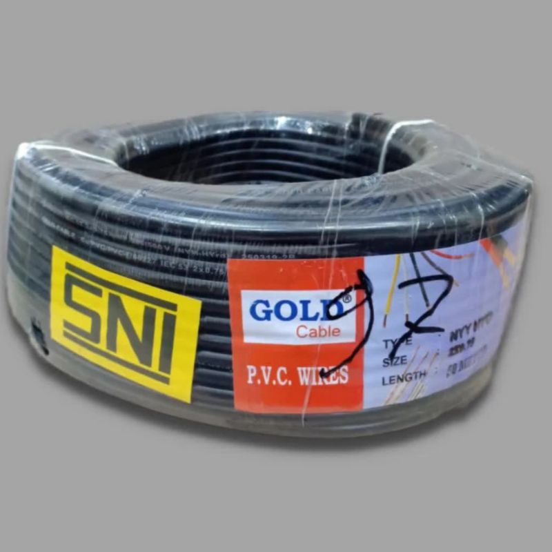 Jual Kabel Listrik SNI Serabut GOLD 2x0.75/ 50 Meter / Kabel Las/Pompa ...