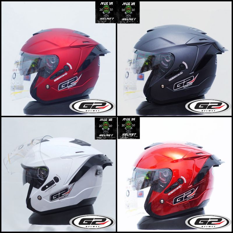 Jual Helm Centro G2 Optimax Solid inclute Spoiler Indonesia|Shopee ...