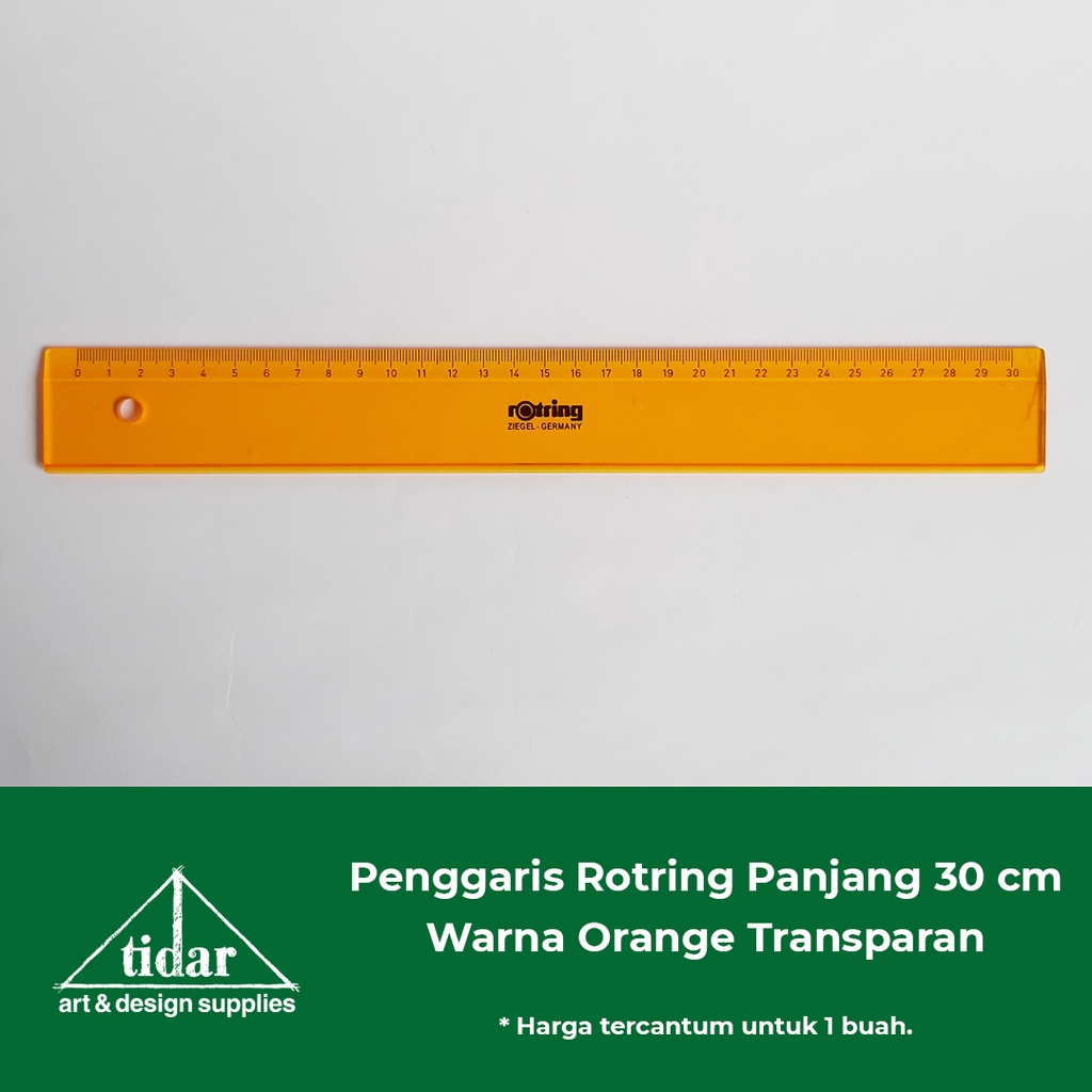 Jual Penggaris Rotring Panjang 30 CM - Mistar Plastik Ziegel Germany | Shopee Indonesia