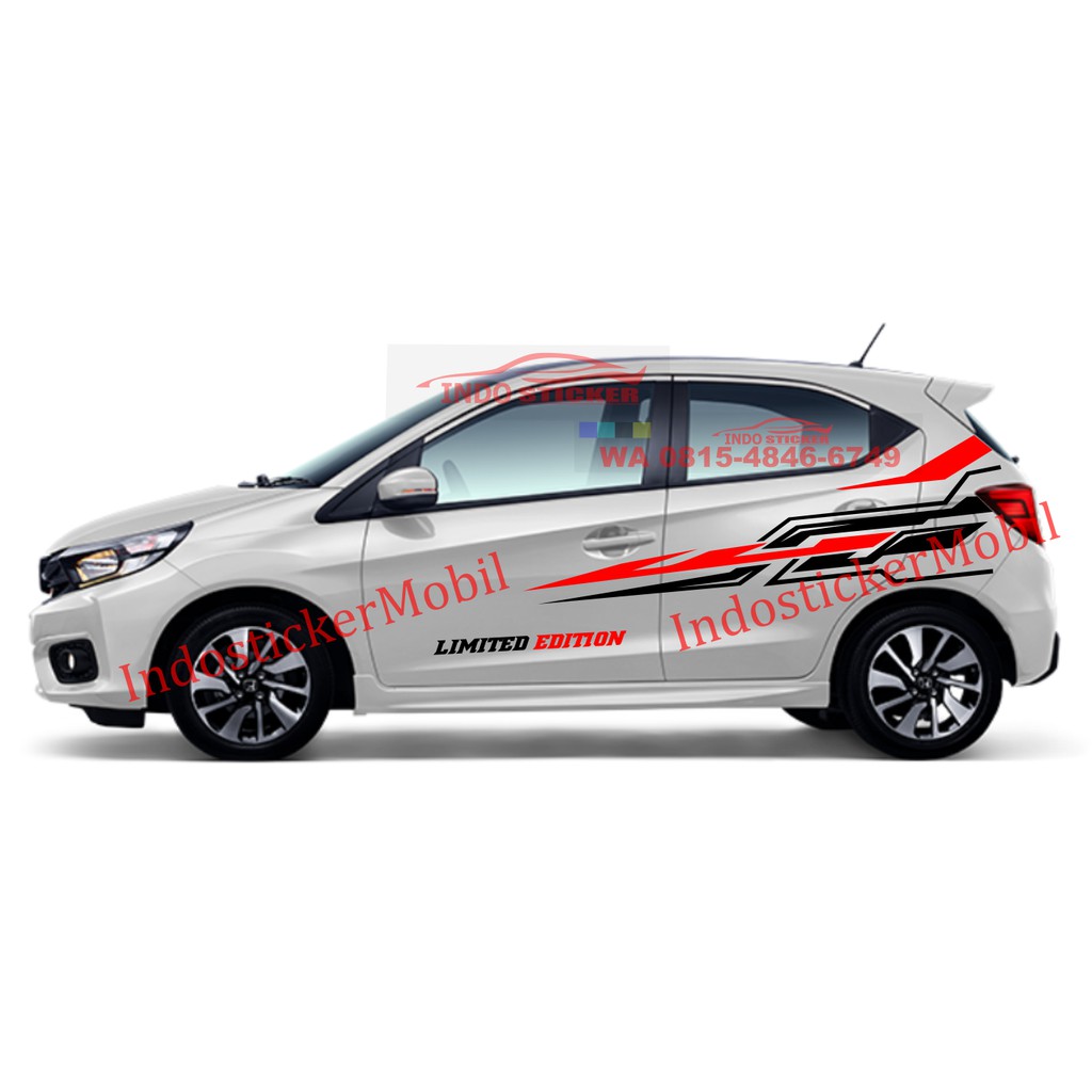 Jual stiker mobil brio sticker stiker mobil honda brio stiker limited ...