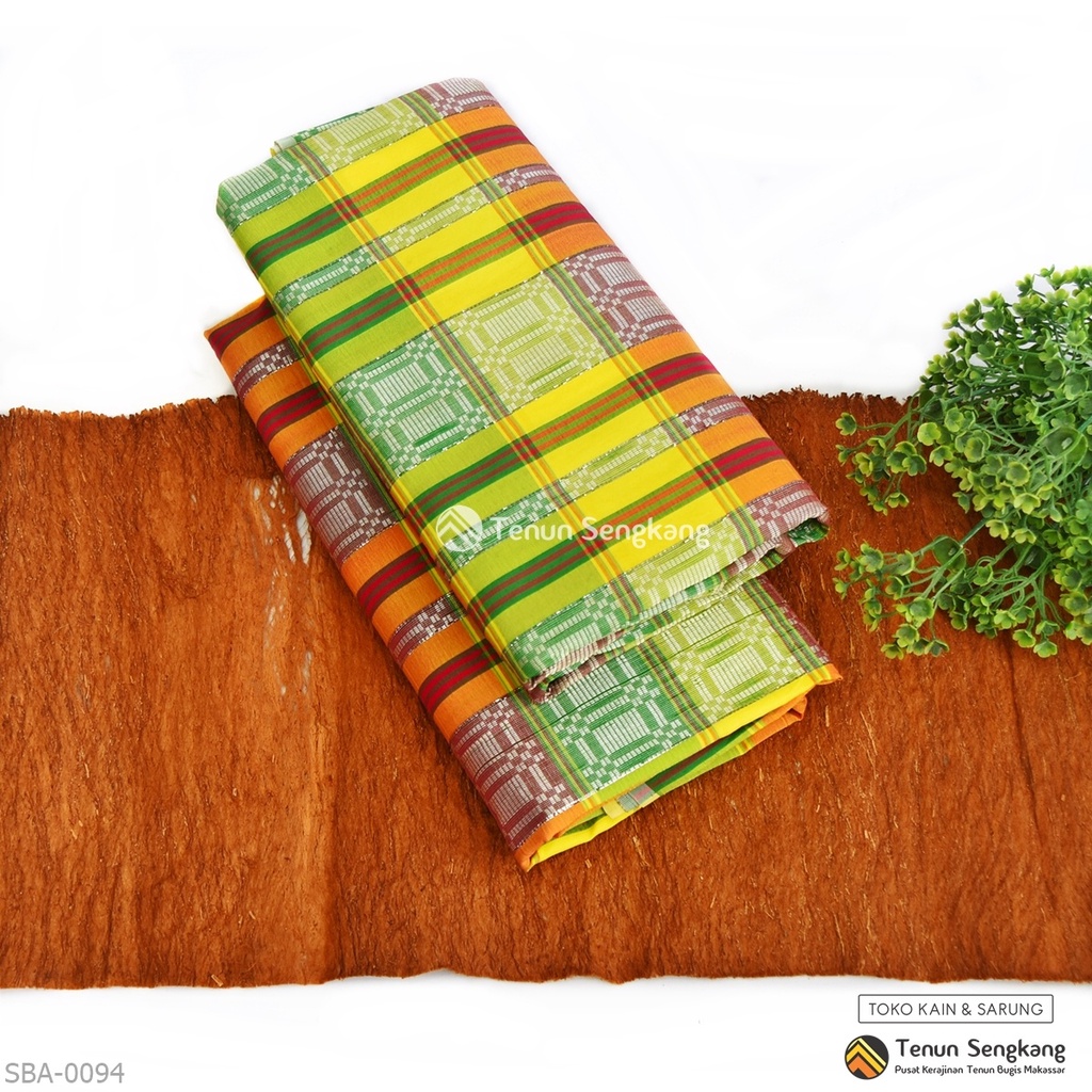 Jual Sarung Bugis Sutra Makassar Tenun Asli Kuning Hijau Jingga Pink ...