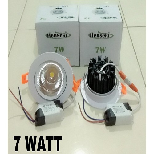 Lampu Downlight LED COB 7 watt HENSEKI | Shopee Indonesia