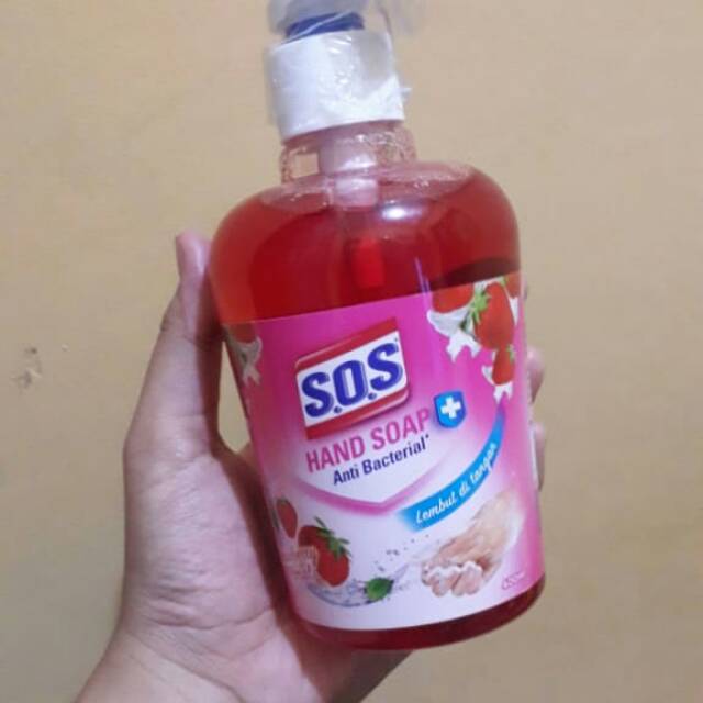 Sabun Cuci Tangan S.O.S Hand Soap 400ml Wangi Strawberry | Shopee Indonesia