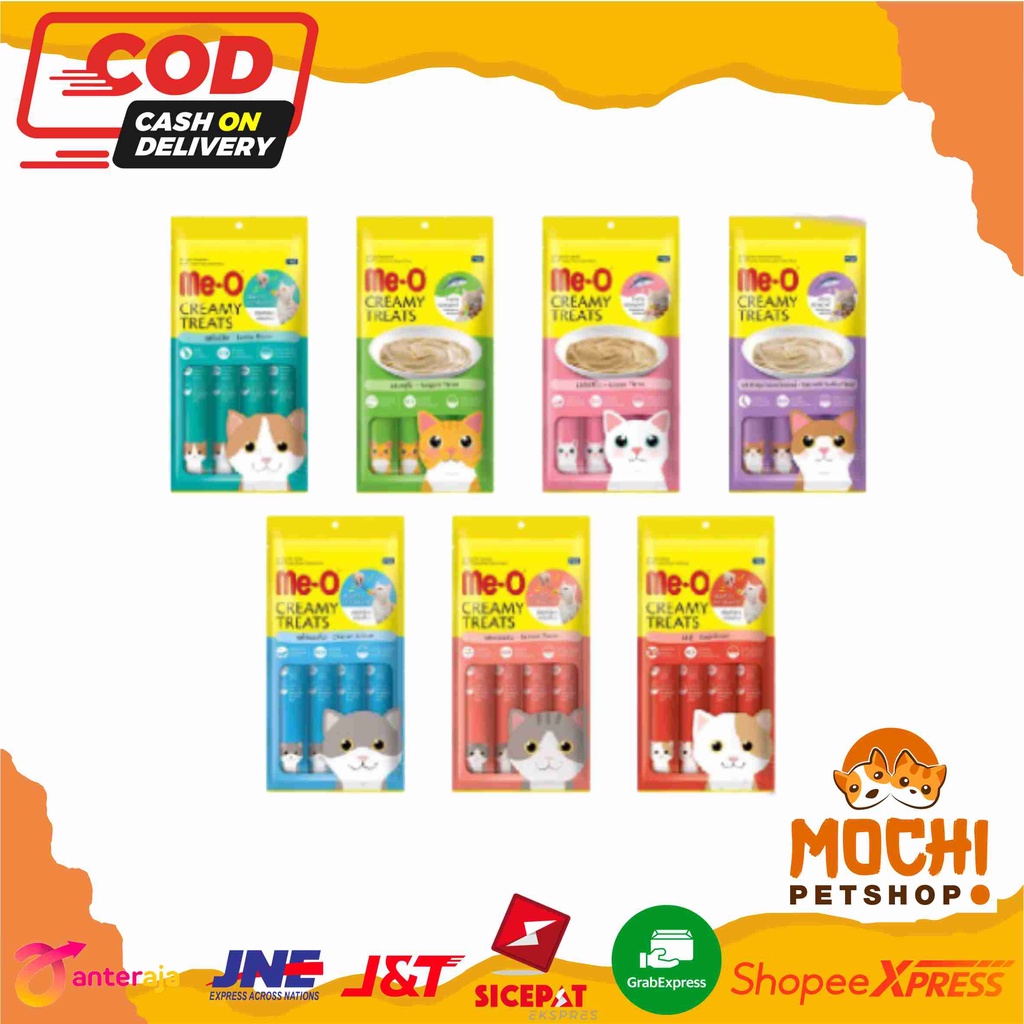 Jual ME-O CREAMY TREATS Meo Creamy Snack Cemilan Basah Kucing Salmon ...